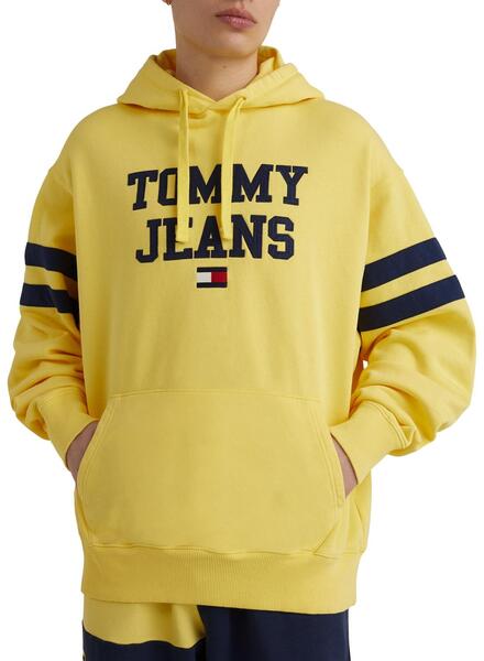 Tommy jeans hoodie yellow store