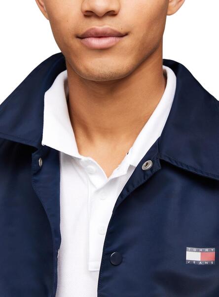 Tommy Jeans Coach Jacket Marineblau fur Herren