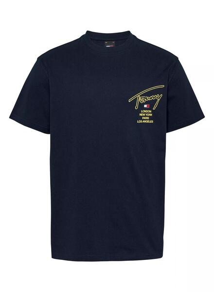 Tommy Jeans City T Shirt in Marineblau fur Herren