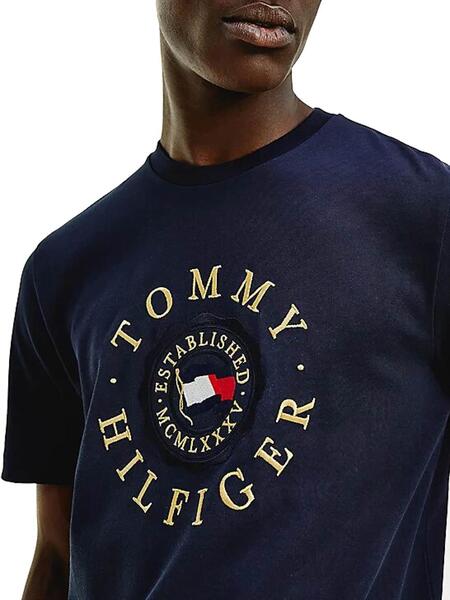 T Shirt Tommy Hilfiger Icon Coin Marineblau Herren