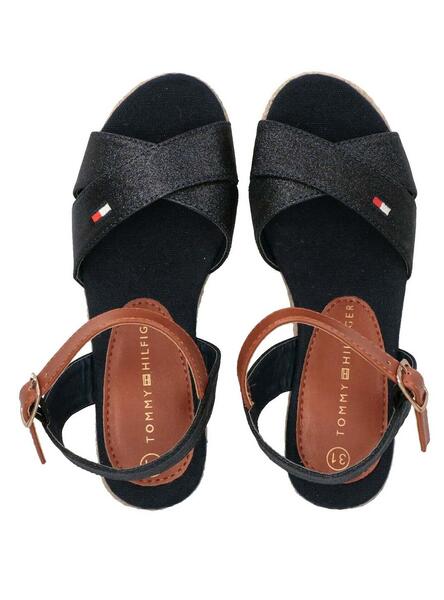 Sandalen Tommy Hilfiger Rope Wedge Marineblau Madchen
